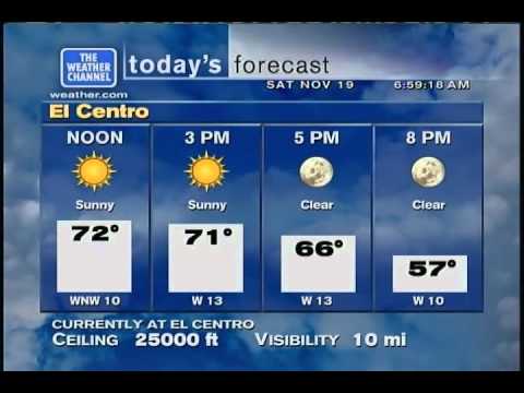 Weather Star XL - El Centro, CA - November 19, 2011 - YouTube