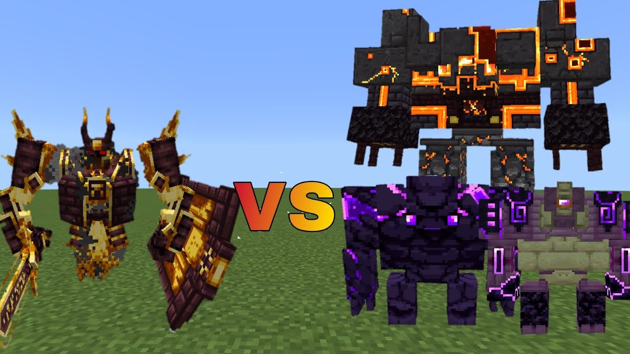 Ignis vs Ender Golem,Ender Guardian and Netherite Monstrosity 2x ...