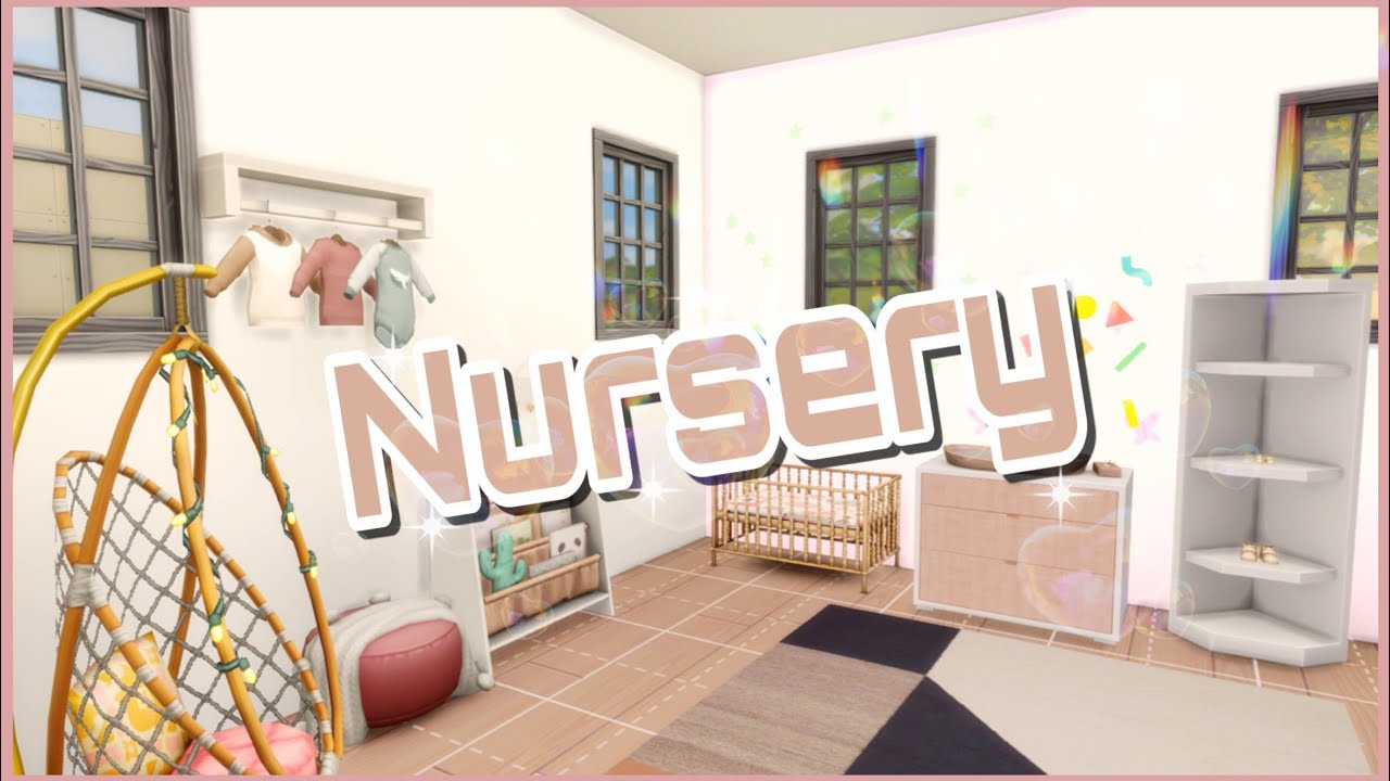 The Sims 4 |Nursery and Kids Bathroom |Room Speed Build - YouTube