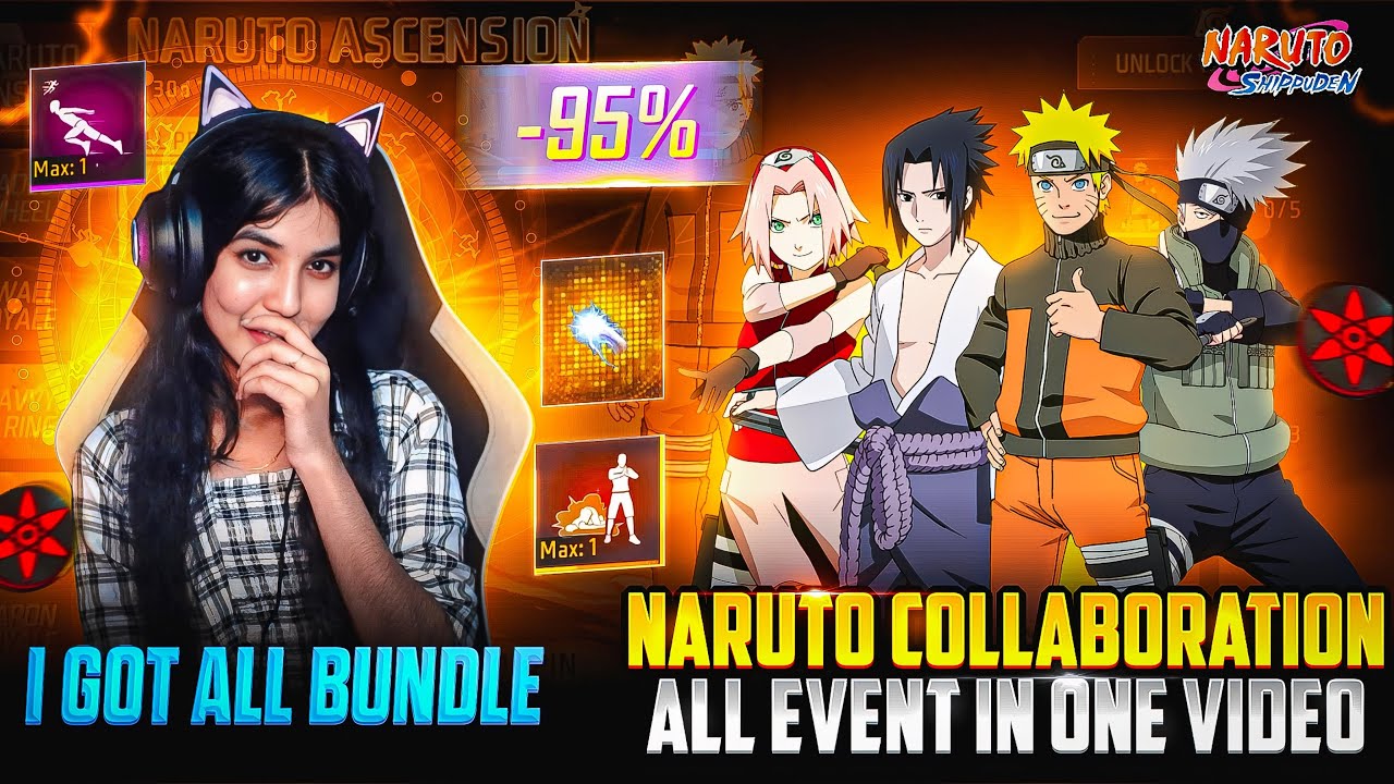 I GOT ALL NARUTO EVENT🔥| IN 10000 DIAMONS??💎😱 | NARUTO COLLABORATION ...