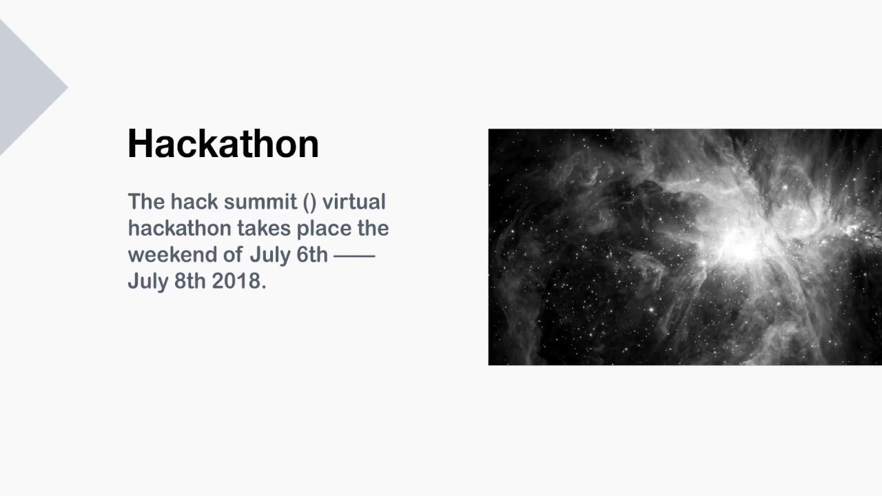 Hackathon presentation - YouTube
