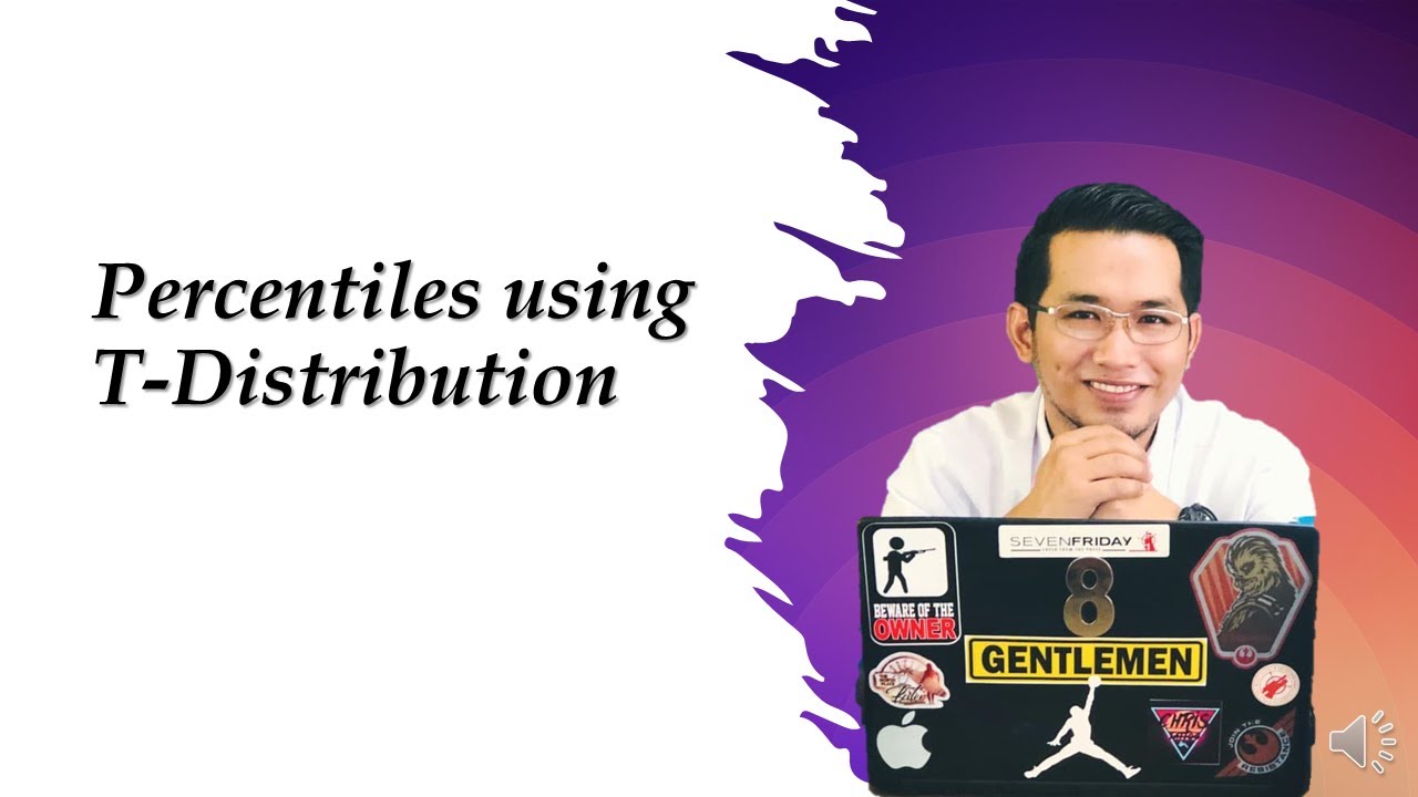 Percentile Using T Distribution - YouTube