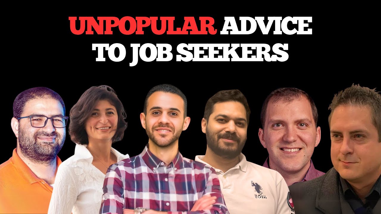 Unpopular advice to job seekers - YouTube