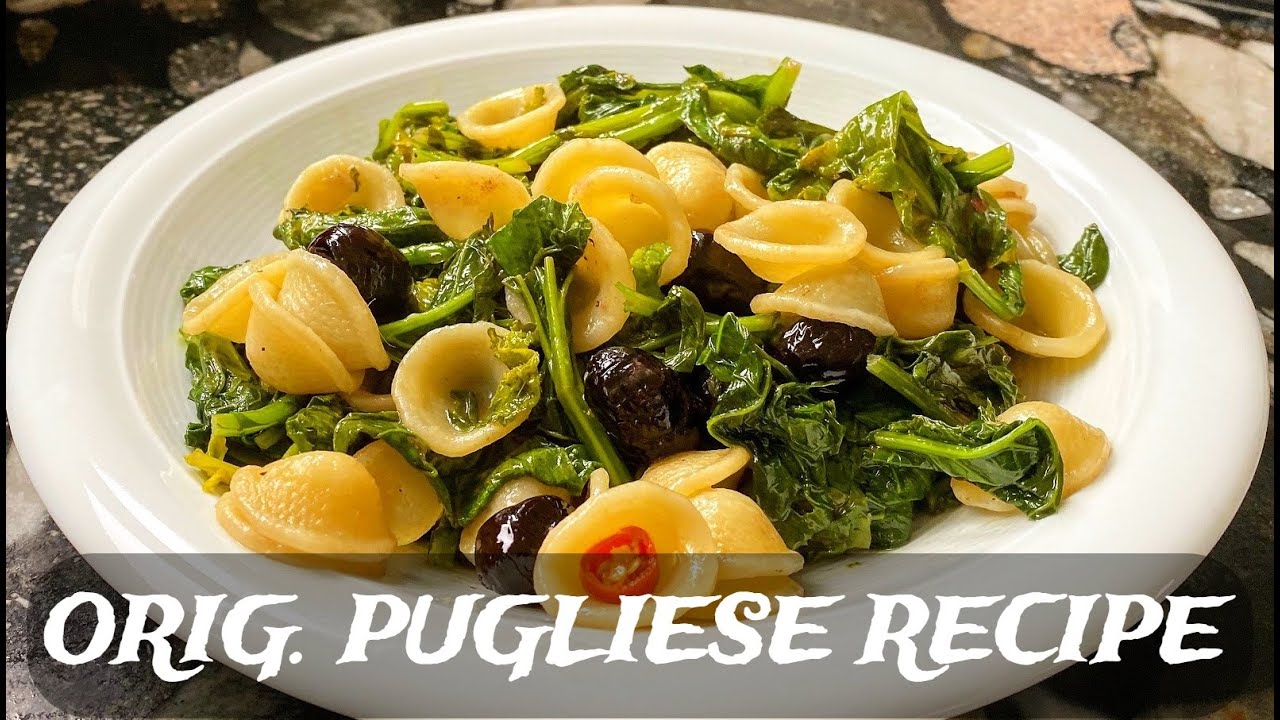 ORECCHIETTE CON CIME DI RAPA authentic recipe from Puglia of turnip ...