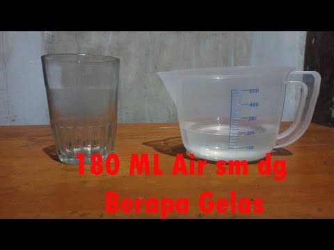 180 ML Air Sama Dengan Berapa Gelas Belimbing ? Takaran 180 Mili Liter Air dalam Gelas Rumah