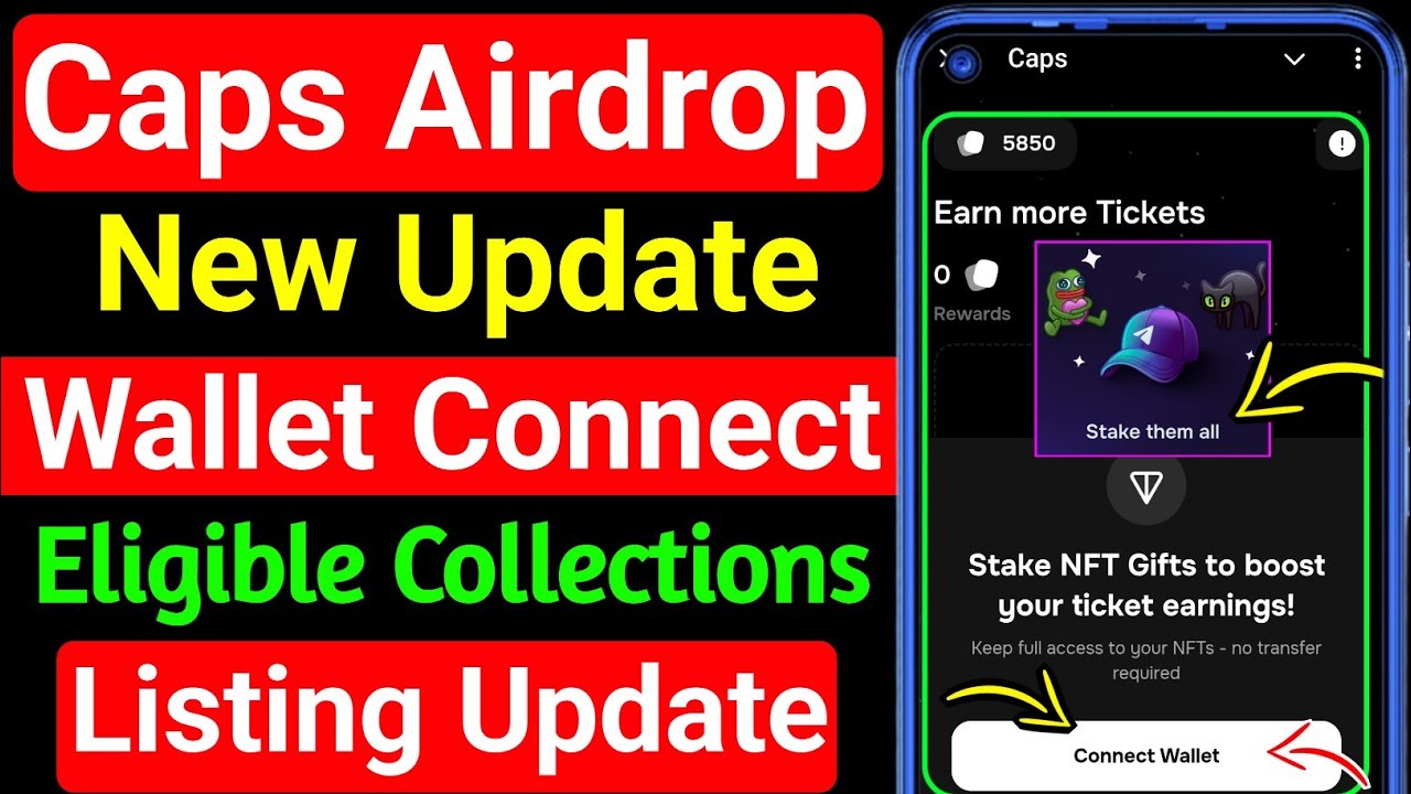 Caps New Update । Caps Airdrop Wallet Connect । caps airdrop listing ...