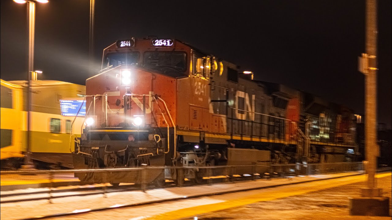 Clear To Highball! CN Train A434 Eastbound at Mount Pleasant GO Station ...