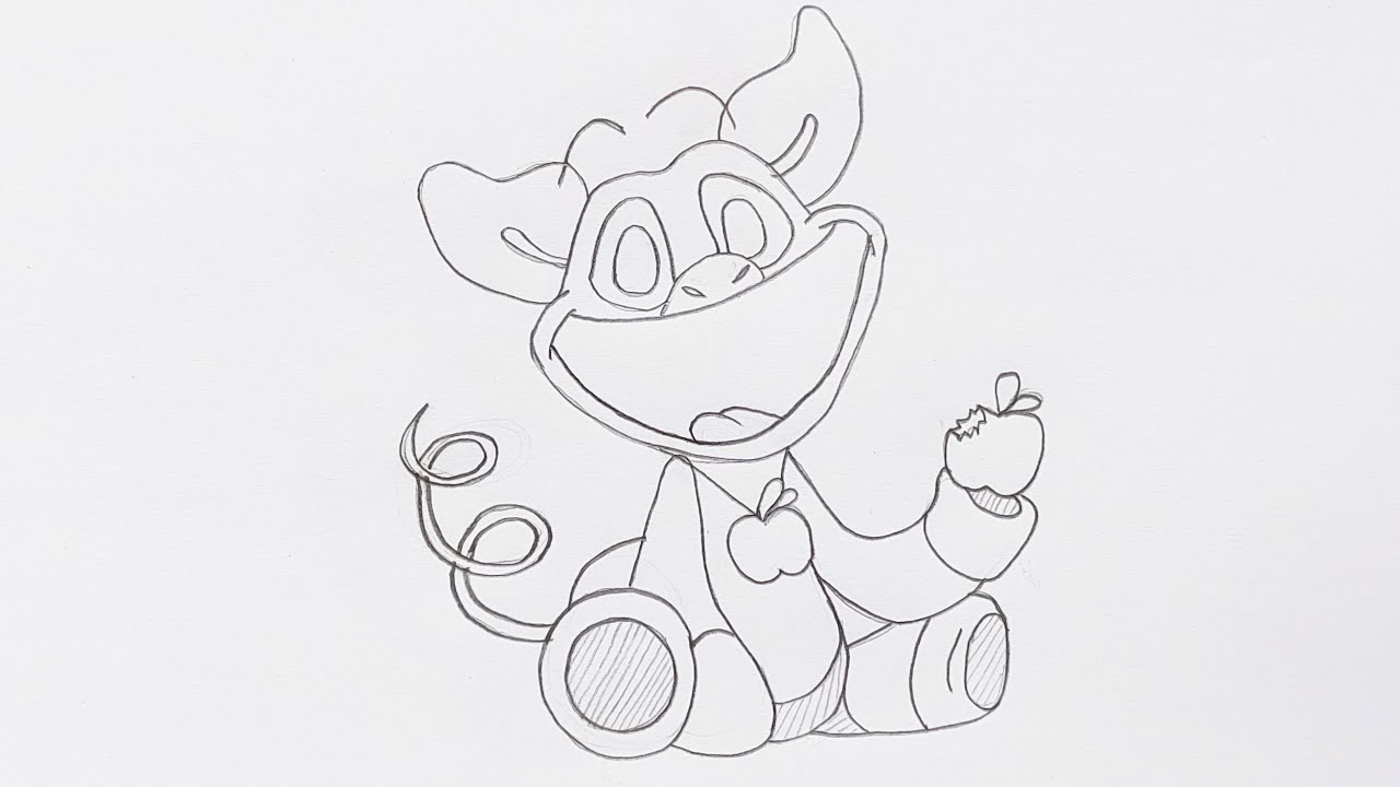 Easy/ Cute Picky Piggy Drawing | How to draw PickyPiggy From Smiling ...