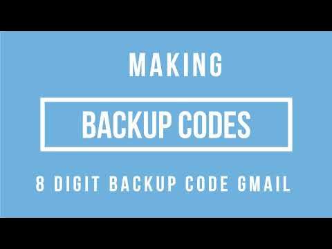 How to get 8 Digit Backup Code for Gmail Account @toKapilJoshi - YouTube