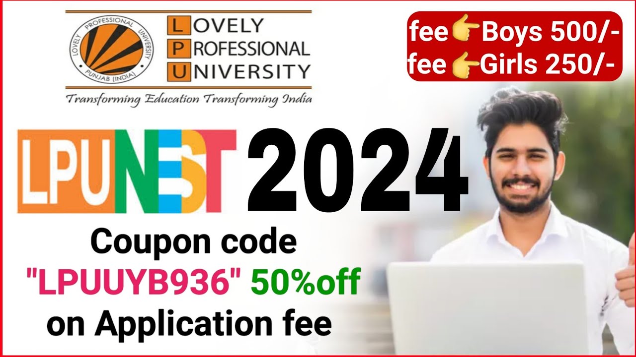 LPU 1 lac study grant and scholarship upto 60% apply now for LPUNEST discount LPUGML324 #lpu# ...