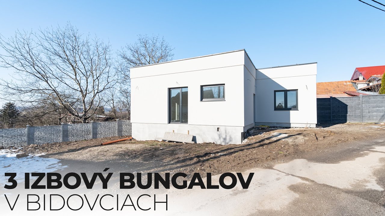 NOVOSTAVBA - RODINNÝ DOM - BIDOVCE, KOŠICE - OKOLIE - YouTube