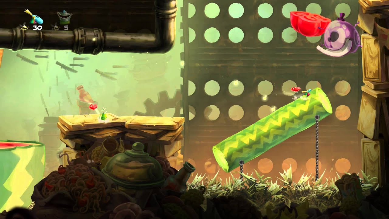 Rayman Legends Part 9: Food Everywhere! - YouTube