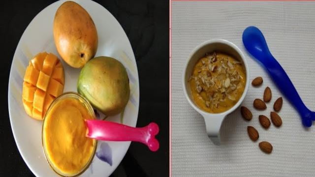 2 minutes healthy mango shakes for toddlers and kids - YouTube