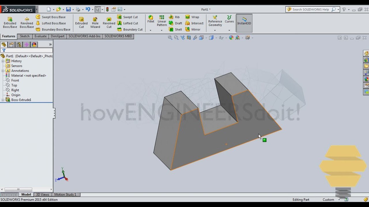 SolidWorks Beginners|Exercise 1|Practice session - YouTube