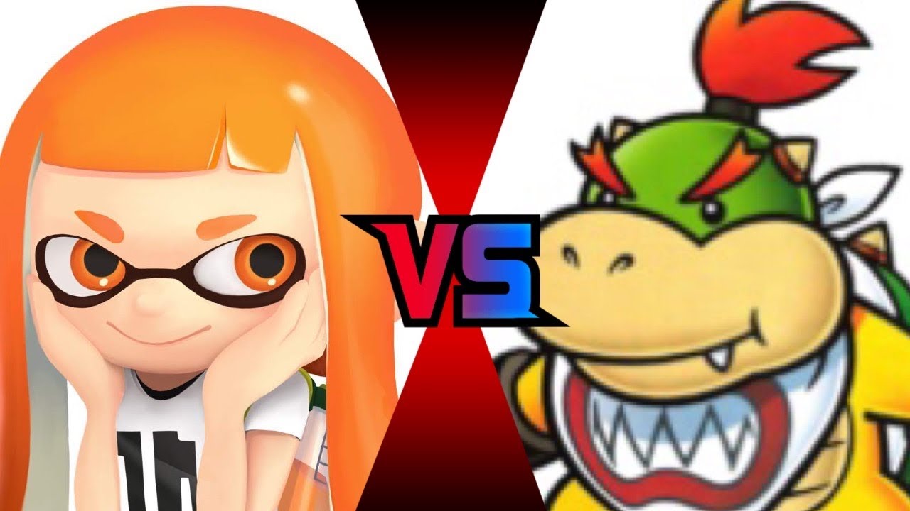 SSBU - Inkling Girl (me) vs Bowser Jr - YouTube