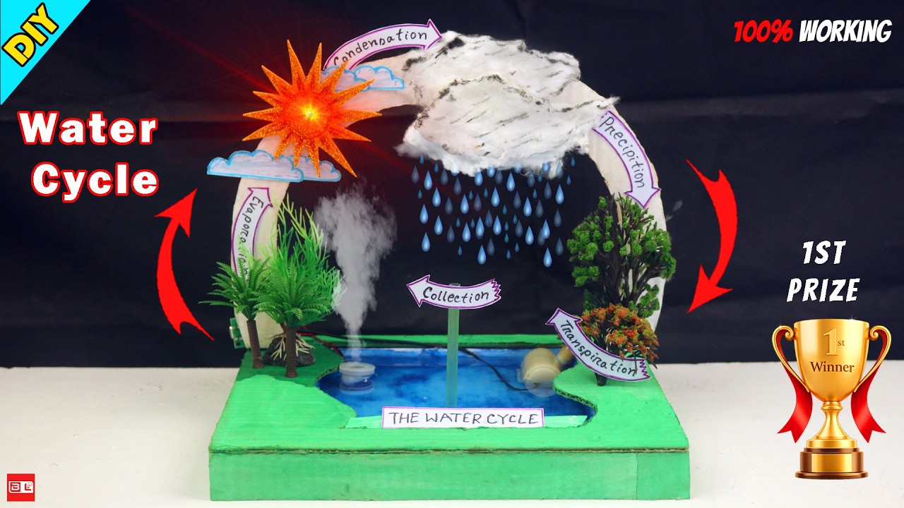 This REAL Water Cycle Working Model Looks Like Nature 🌧️☀️ | Award ...