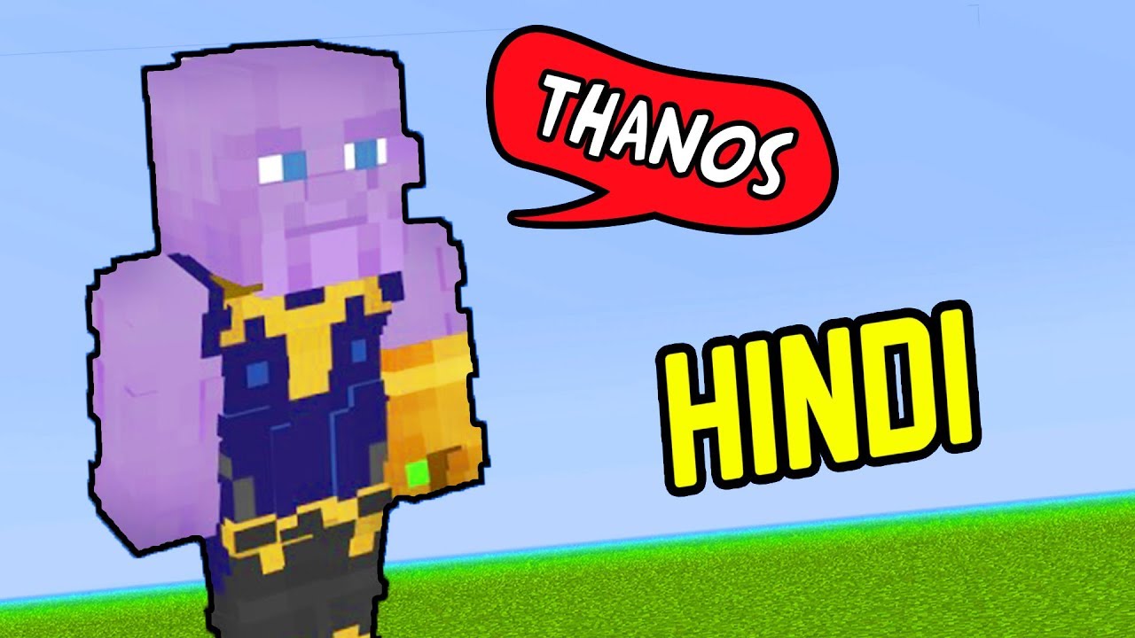 Playing As Thanos | Minecraft Hardcore Hindi | Hitesh KS - YouTube