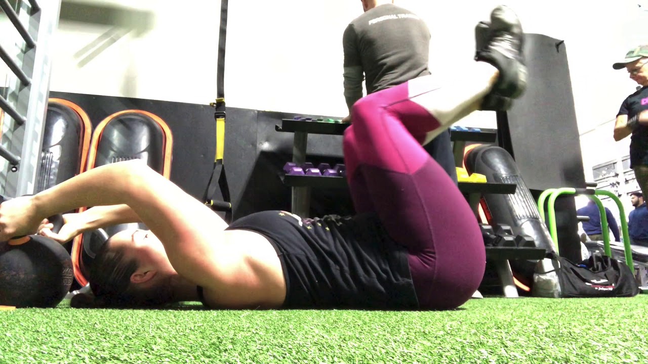 Core-Engaged Double-Leg Lowering (Overhead hold) - YouTube