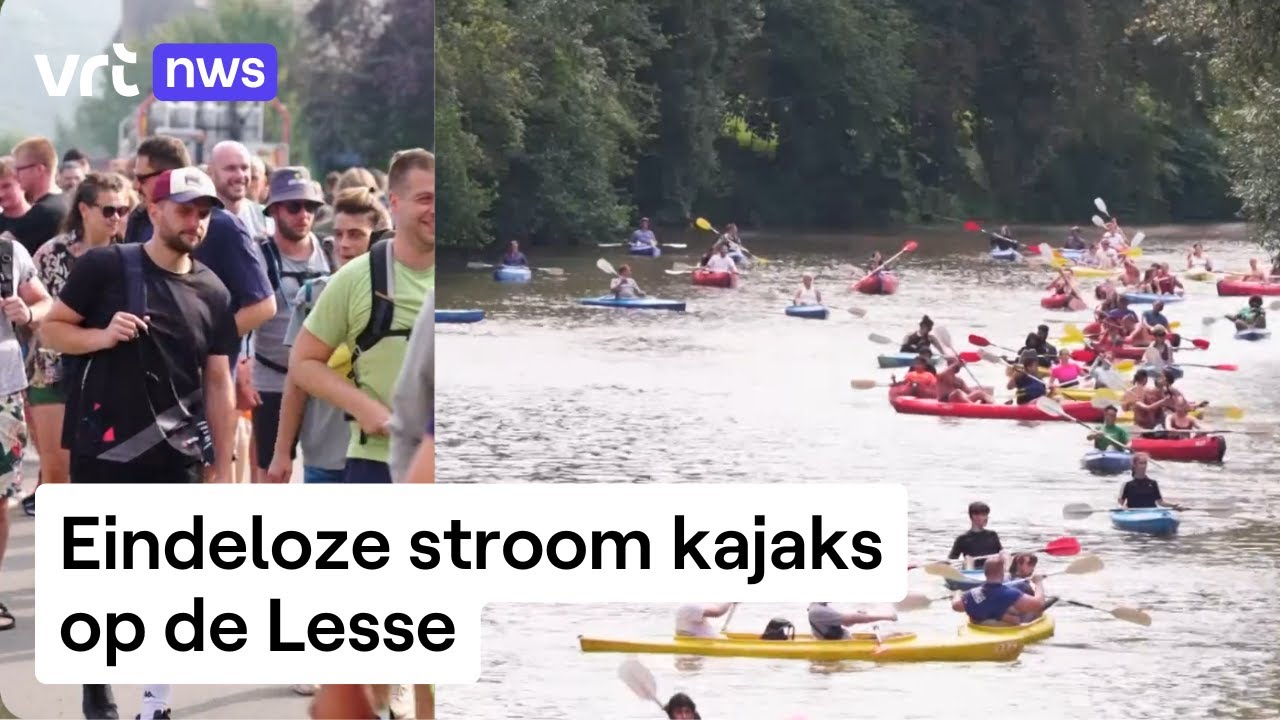 Kajakken op rivier de Lesse lokt heel veel toeristen, worden het er te ...