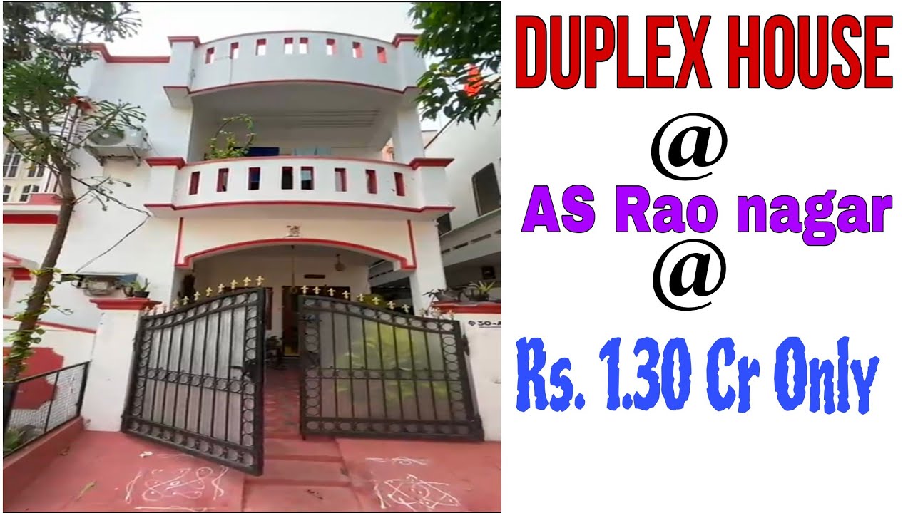 AS Rao Nagar | Duplex House| HMDA Gated community - YouTube