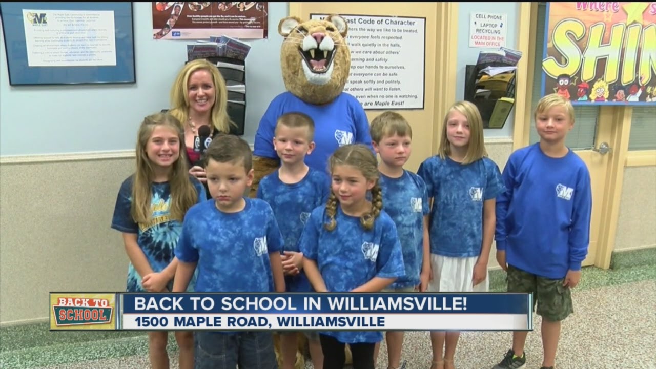 Maple East students go back to school - YouTube