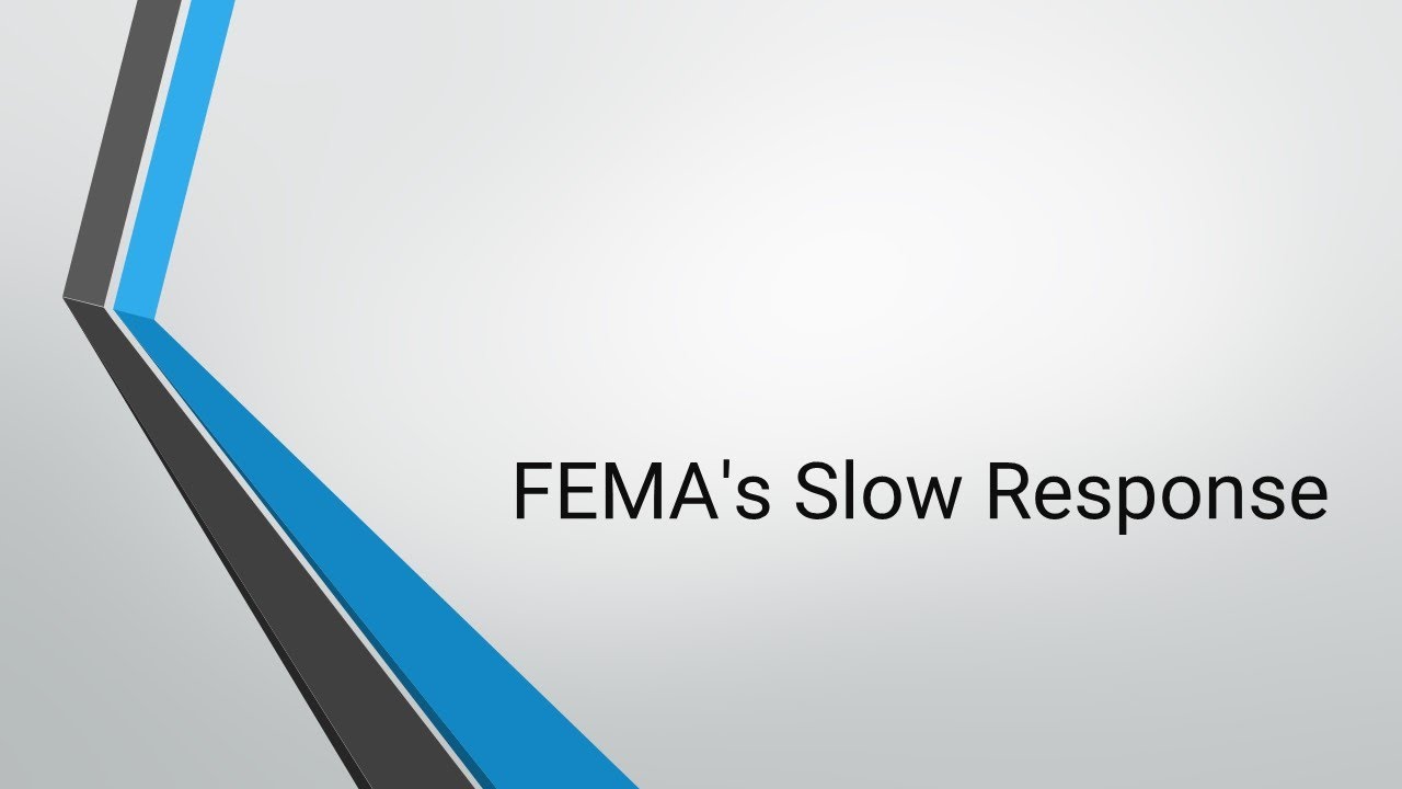 FEMA's Slow Response - YouTube