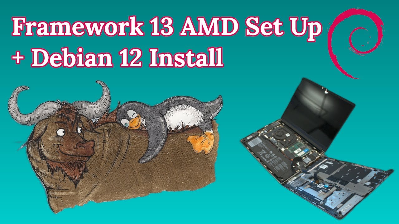 Framework 13 AMD Set Up and Debian 12 Install - YouTube