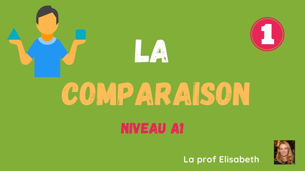 La comparaison avec un adjectif ou un adverbe - niveau A1 de FLE - YouTube