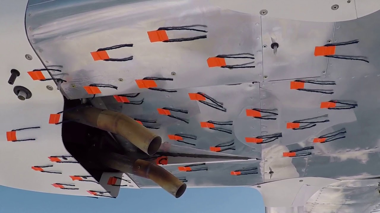 RV-8 with Sam James Cowl Air Flow Test - YouTube