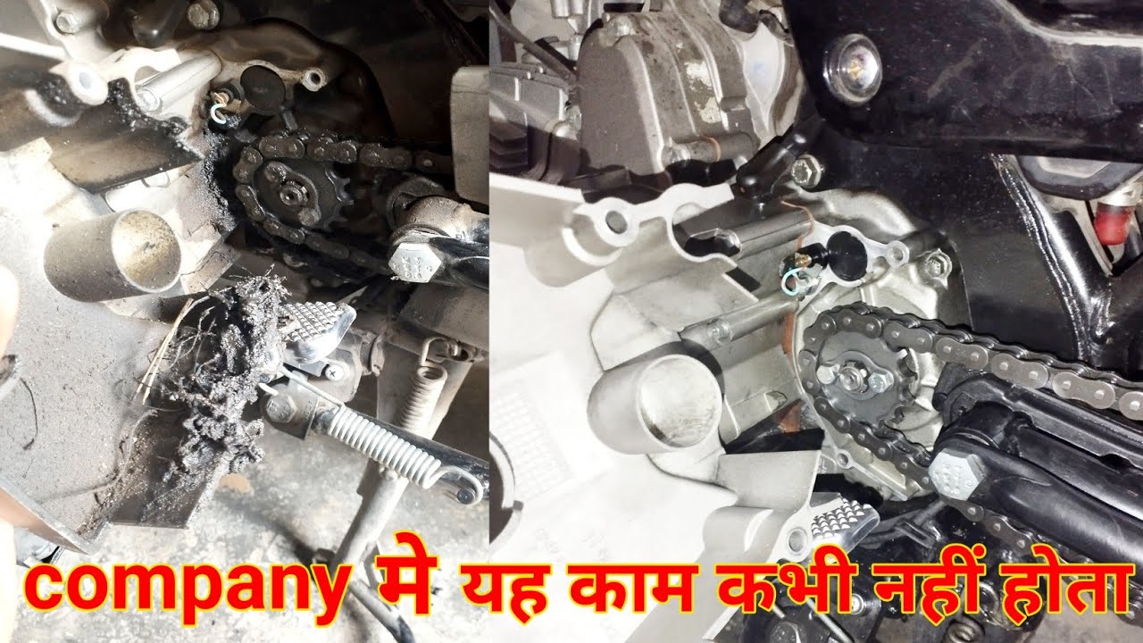 splendor xtec bs6! clean chain! change chain set! splendor bike chain ...