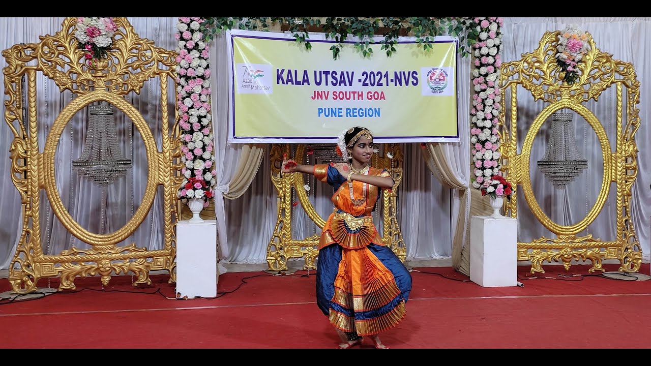 Kala Utsav - 2021, NVS, Classical Dance-Bharatanatyam by Vaishnavi.C ...