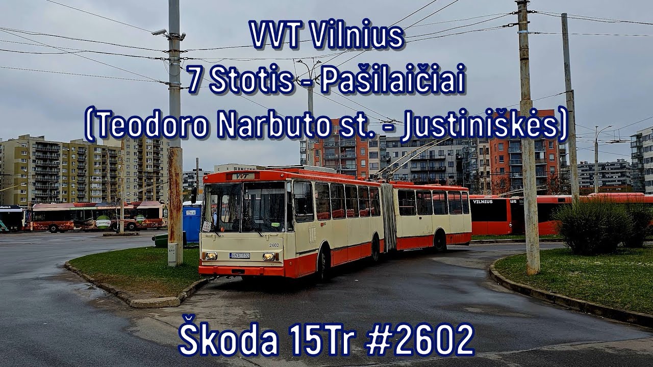 VVT Vilnius - Škoda 15Tr #2602, linija 7 - YouTube