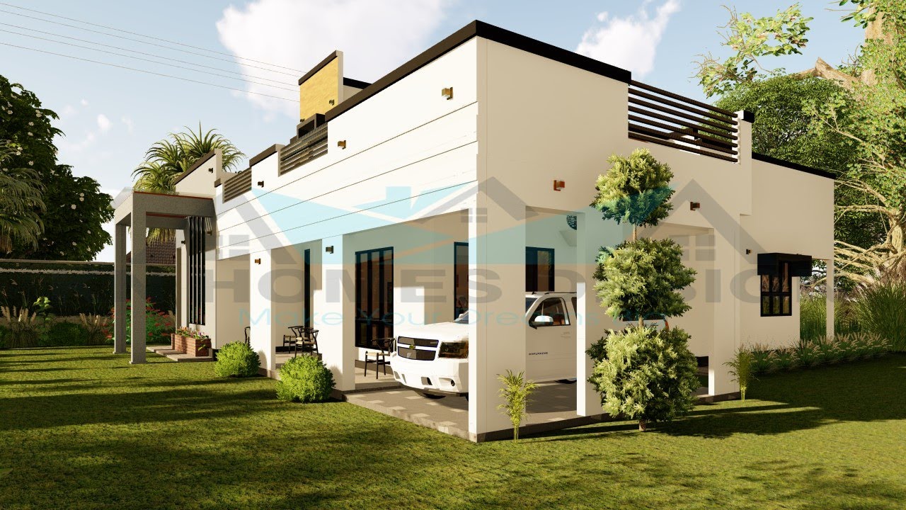 Two Story Box type House Design with Roof - - KN Homes Design - YouTube