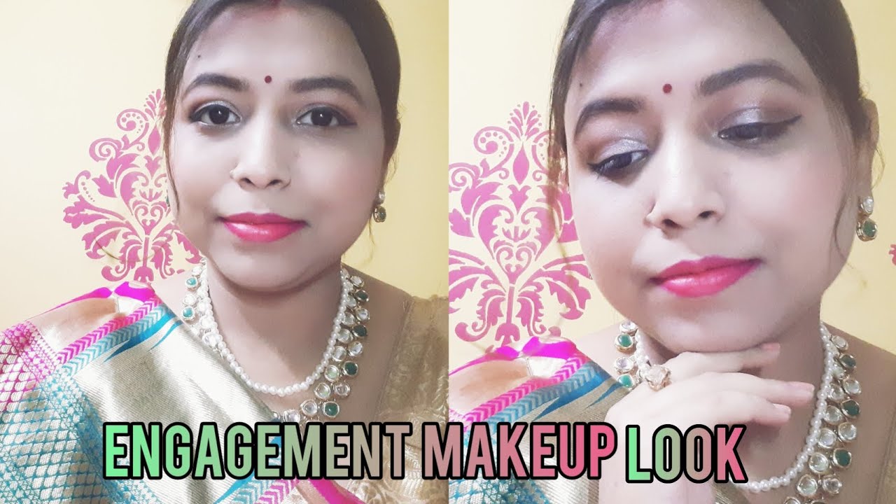 Simple Engagement Makeup for Day & Night| step by step Makeup look| # ...