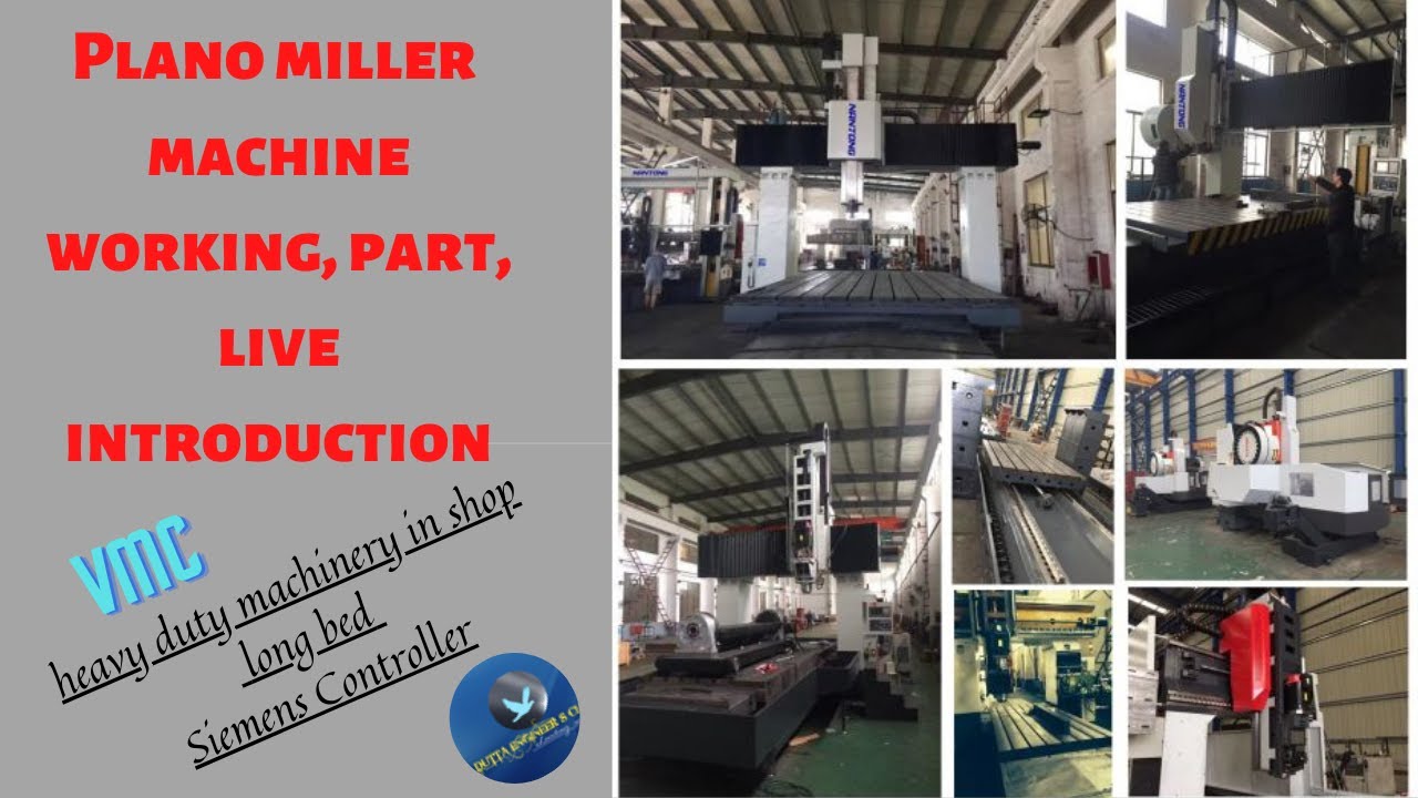 VMC Plano Miller Machine work | Heavy Duty Planer Milling Machine. - YouTube