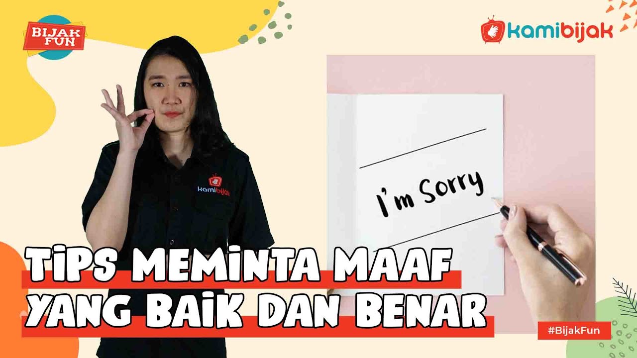 Tips Meminta Maaf yang Baik dan Benar - YouTube