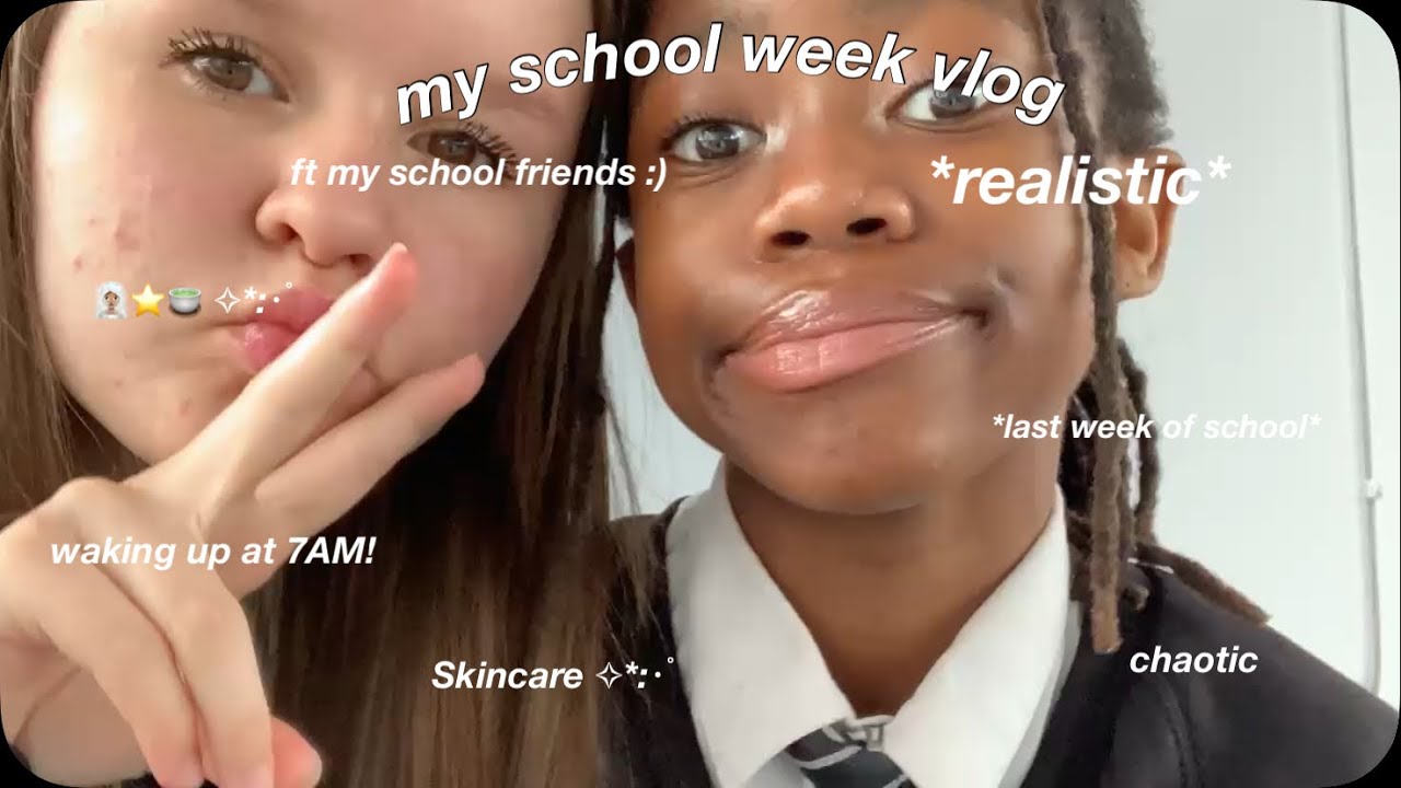 MY SCHOOL WEEK VLOG + featuring my school friends *last week of school ...
