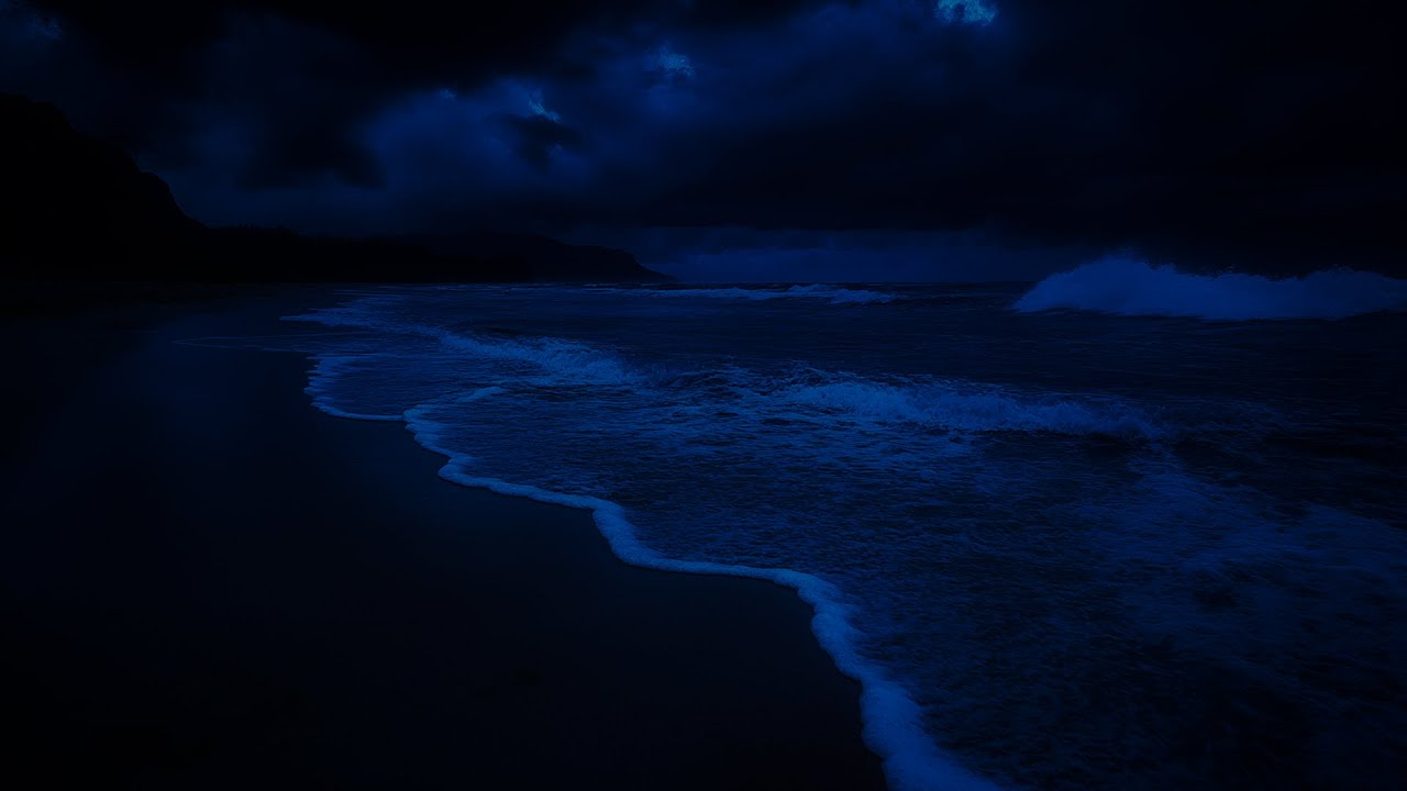 Deep Sleep with Calming Ocean Waves | Relaxing Night Sea Sounds to Ease ...