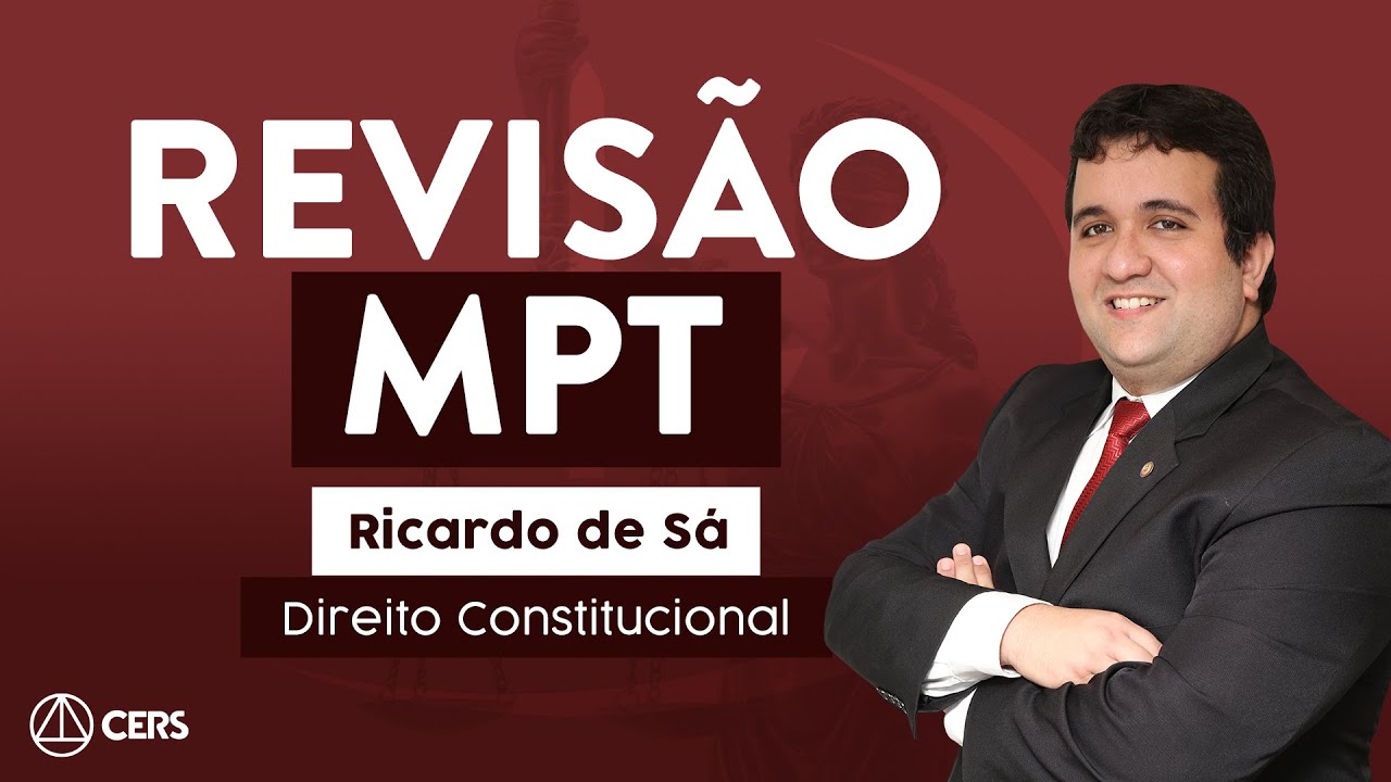 Revisão MPT | Direito Constitucional - Ricardo de Sá - YouTube