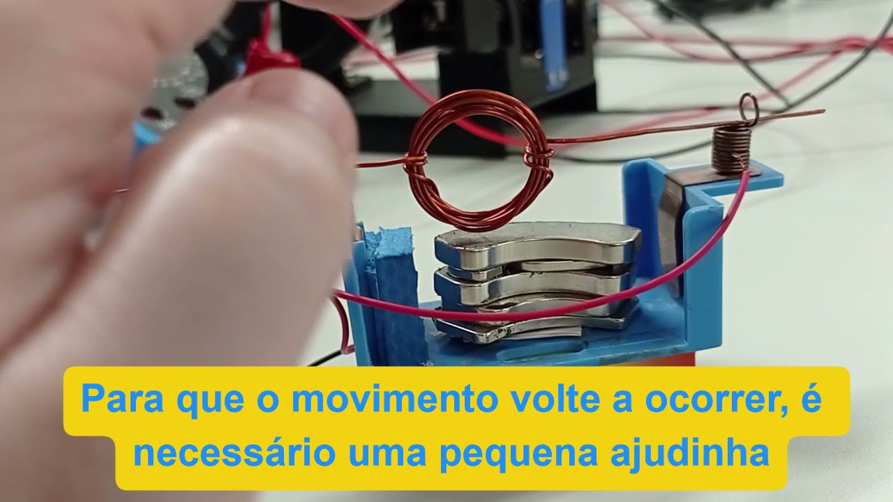 EXP 004 - Torque em espira / bobina - princípio do motor elétrico - YouTube