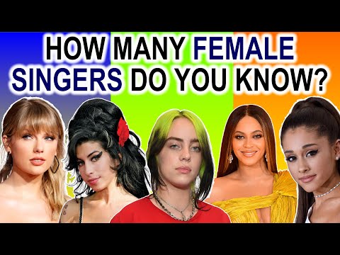 How Many Female Singers Do You Know? | Guess The Singer | Female ...