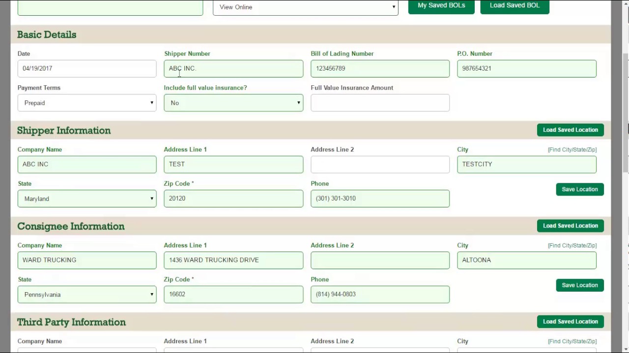 BOL - Shipping Info - YouTube