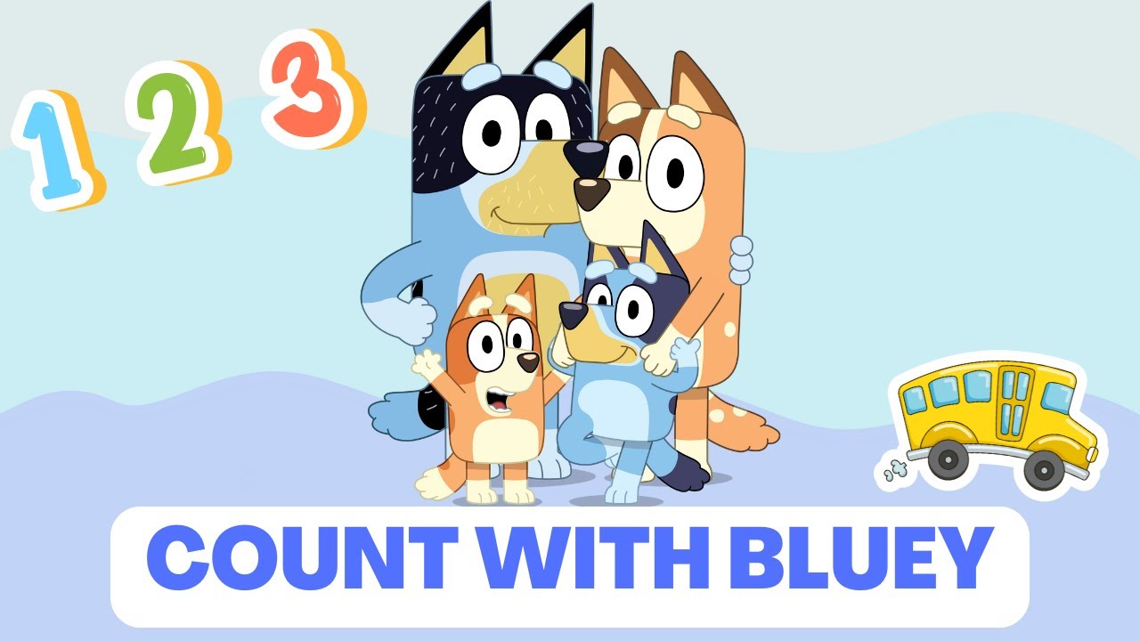 Counting 1-10 with Bluey and Bingo! Counting Learning Activity with ...
