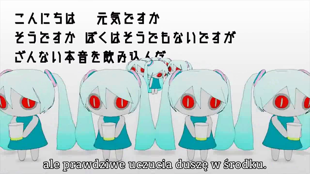 【Hatsune Miku】 SICK SICK SICK 【polskie napisy】 - YouTube
