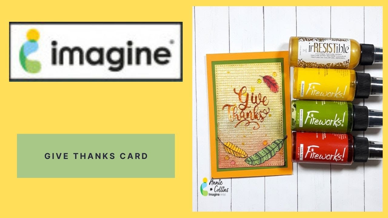 Give Thanks Card with Imagine Crafts - YouTube
