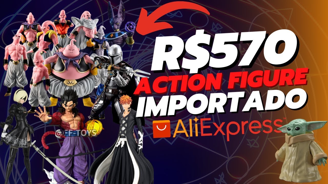 Abrindo 570 reais de Action Figure do Aliexpress - YouTube