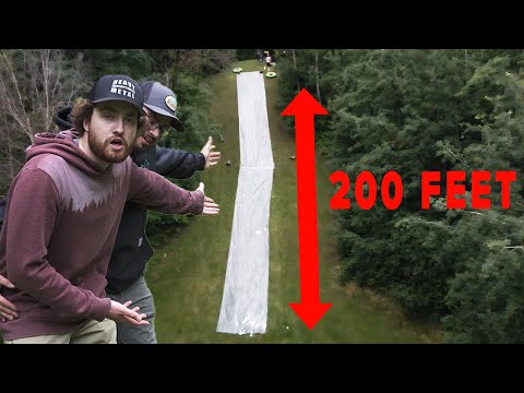 INSANE 200ft Slip 'n Slide (DANGEROUS) - YouTube
