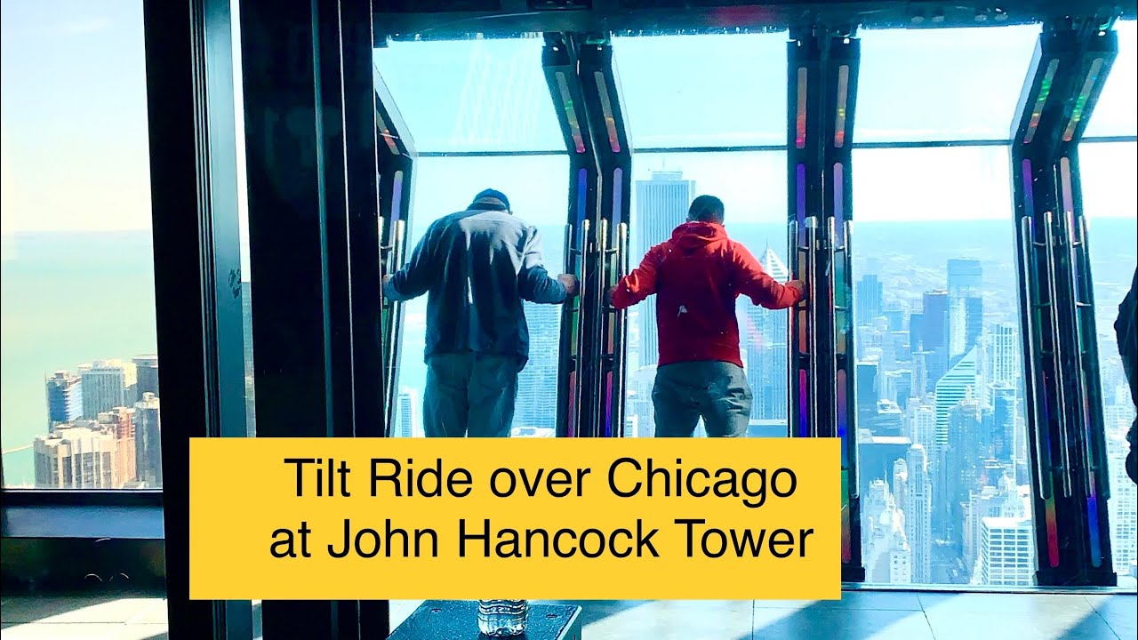 360 chicago/ Tilt thrill ride /panoramic view of Chicago / at John ...