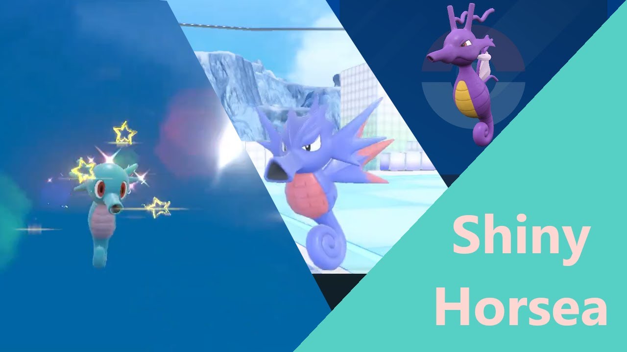 Shiny Horsea + evolutions in pokemon violet - YouTube