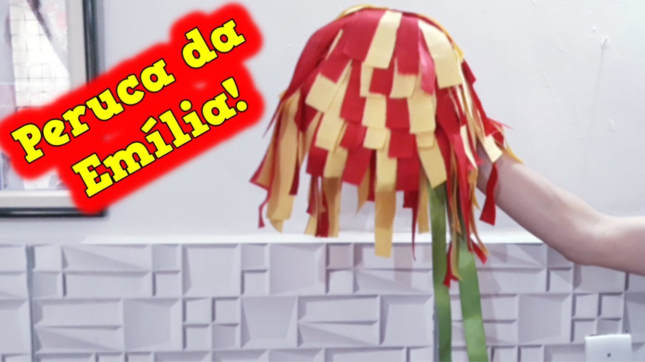 Peruca da Emília! - Como Fazer a Peruca da Emília a Boneca do Sítio do ...